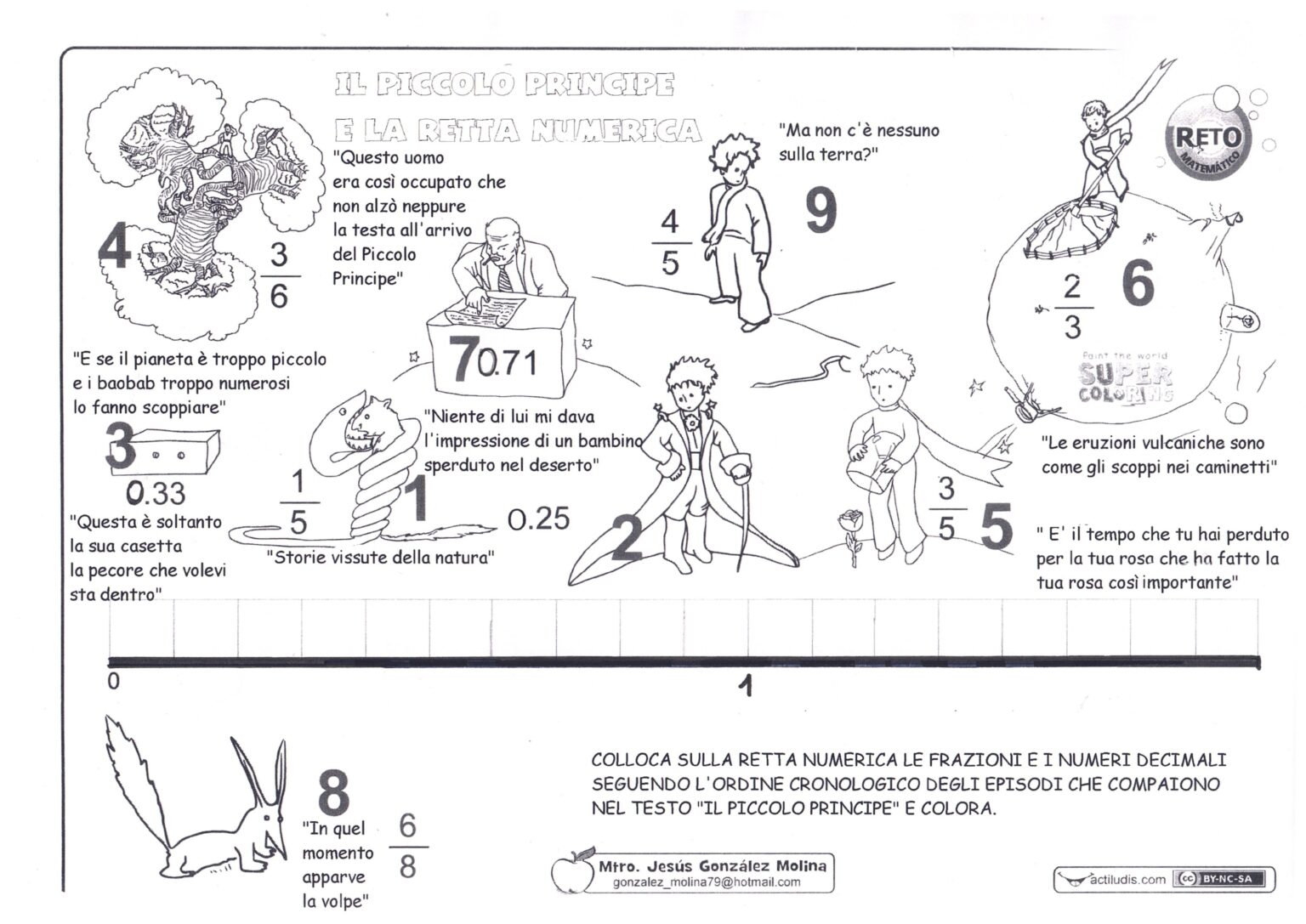 Il Piccolo Principe e la retta numerica ( matematica classe quarta ...